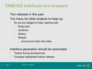 G09-Misc-EMBOSS | PPT | Databases | Computer Software and Applications