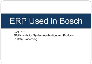 Bosch Final Ppt | PPT