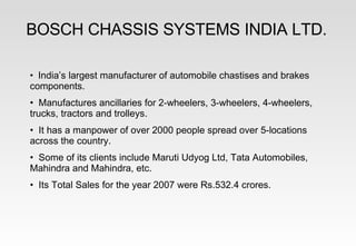 Bosch Final Ppt | PPT