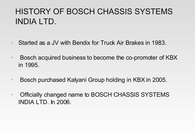Bosch Final Ppt | PPT | Automotive Industry | Industries