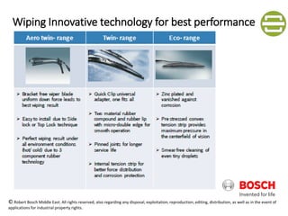 Bosch Product Portfolio 2017 | PDF