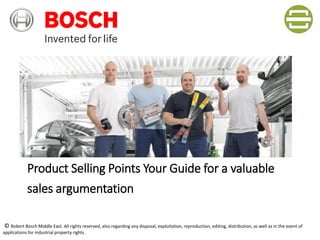 Bosch Product Portfolio 2017 | PDF