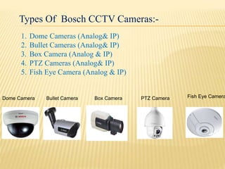 BOSCH CCTV CAMERA DEALERS IN BANG LORE | PPTX