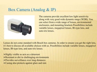 BOSCH CCTV CAMERA DEALERS IN BANG LORE | PPTX