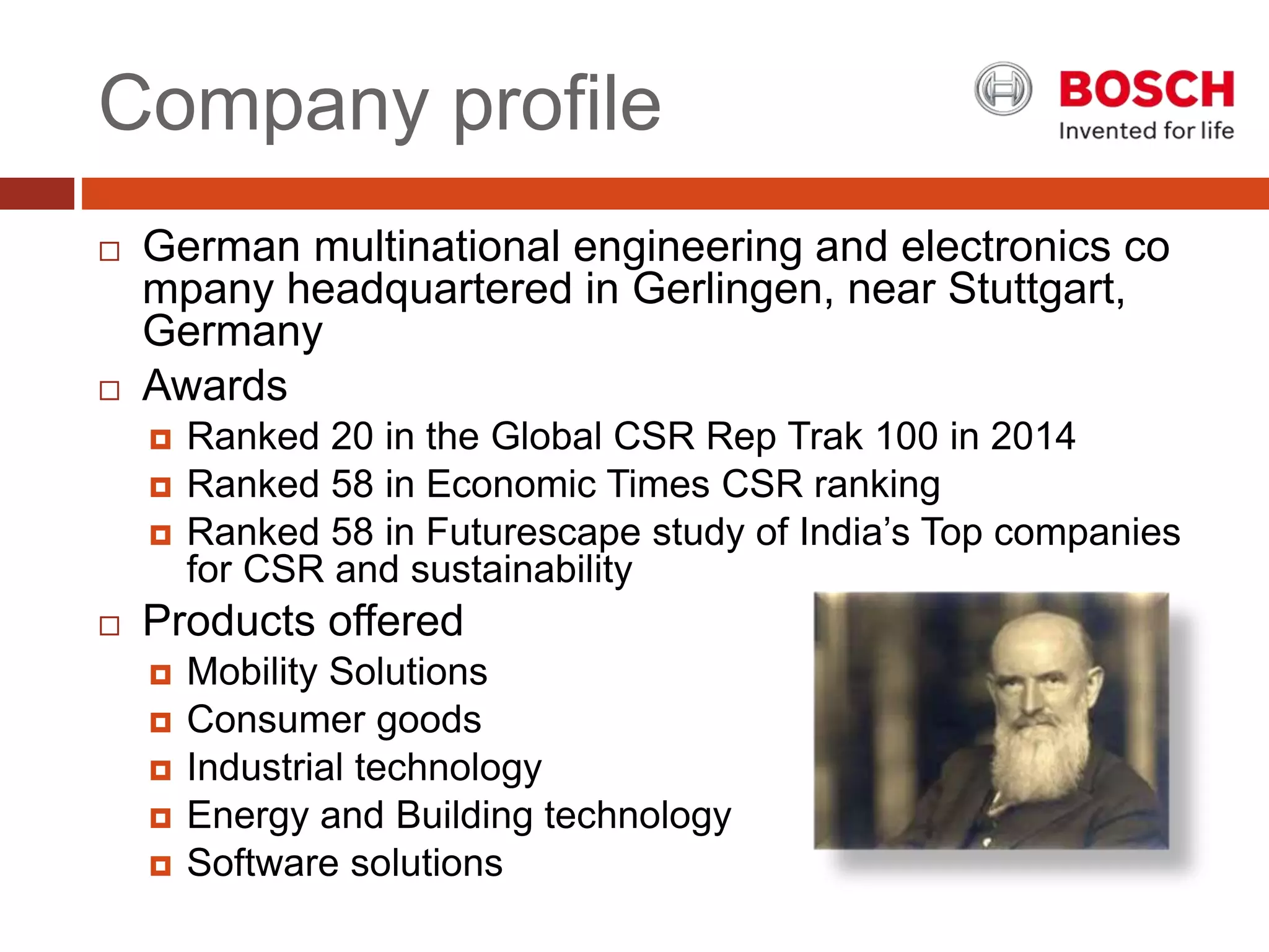 Bosch csr preethi | PPTX
