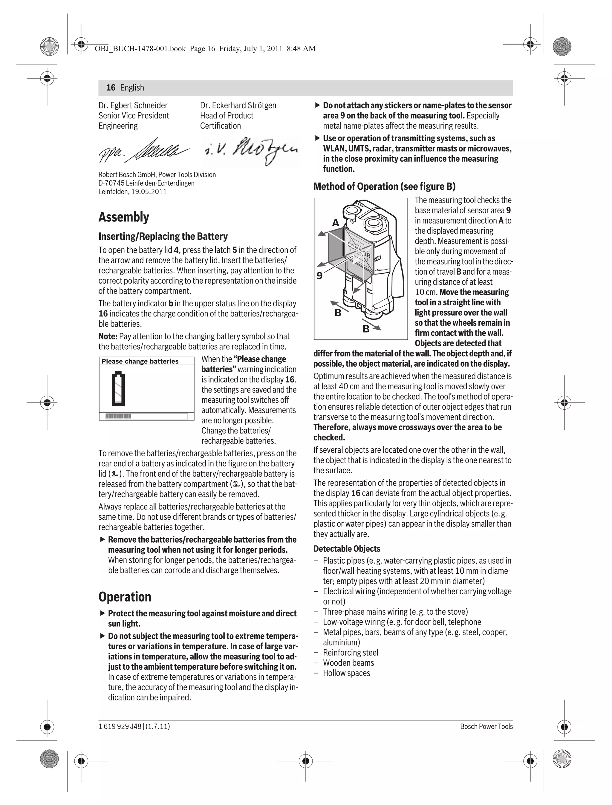 Bosch d tect-150-sv-manual | PDF