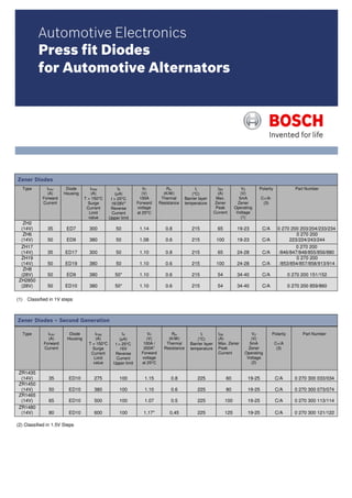 Bosch Diodes | PDF