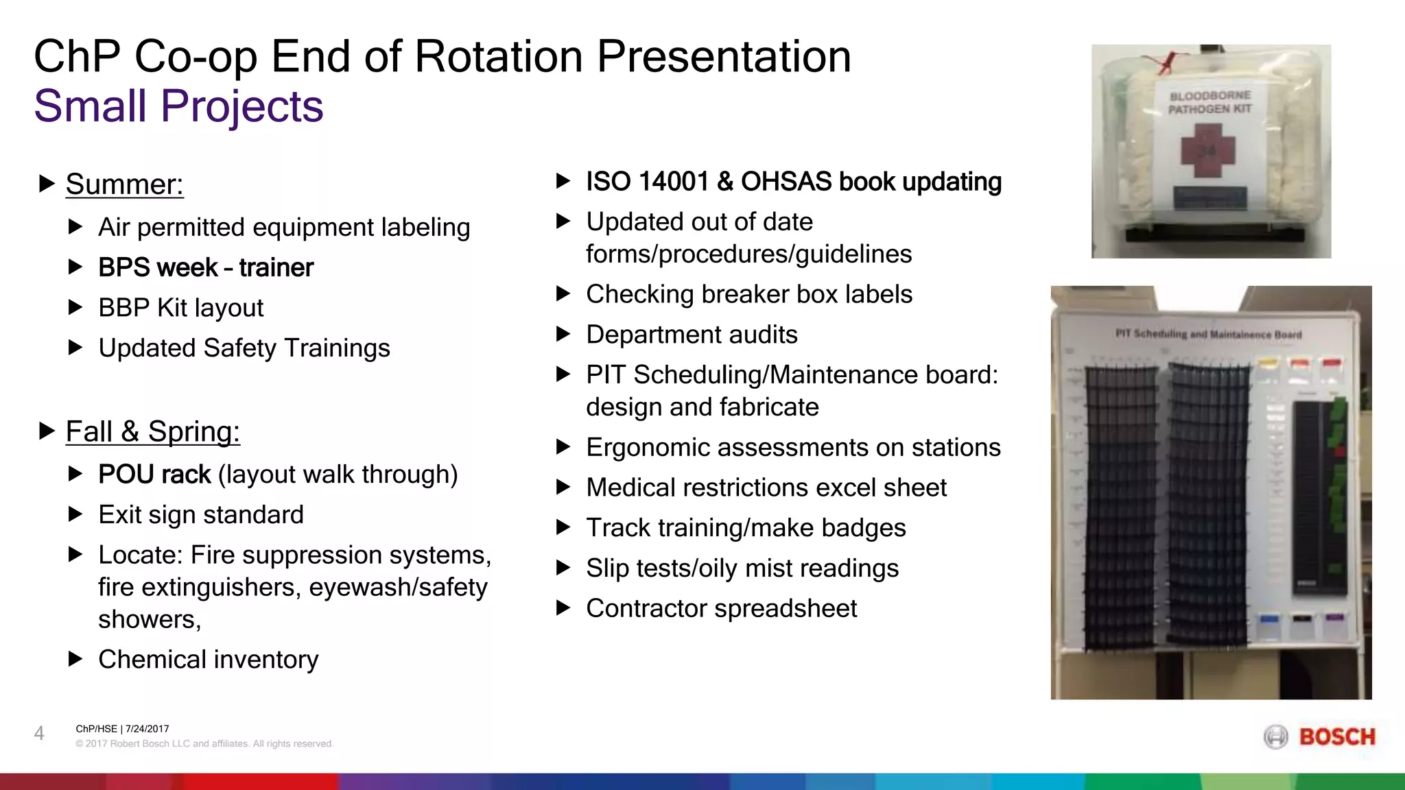 Bosch Co-op End of Term Presentation | PPTX
