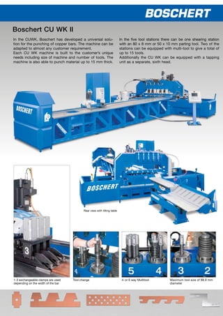 Boschert punzonadoras y dobladoras stierli para barras de cobre | PDF