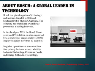 Bosch Group: Comprehensive Business Analysis & Strategic Outlook (2025 ...