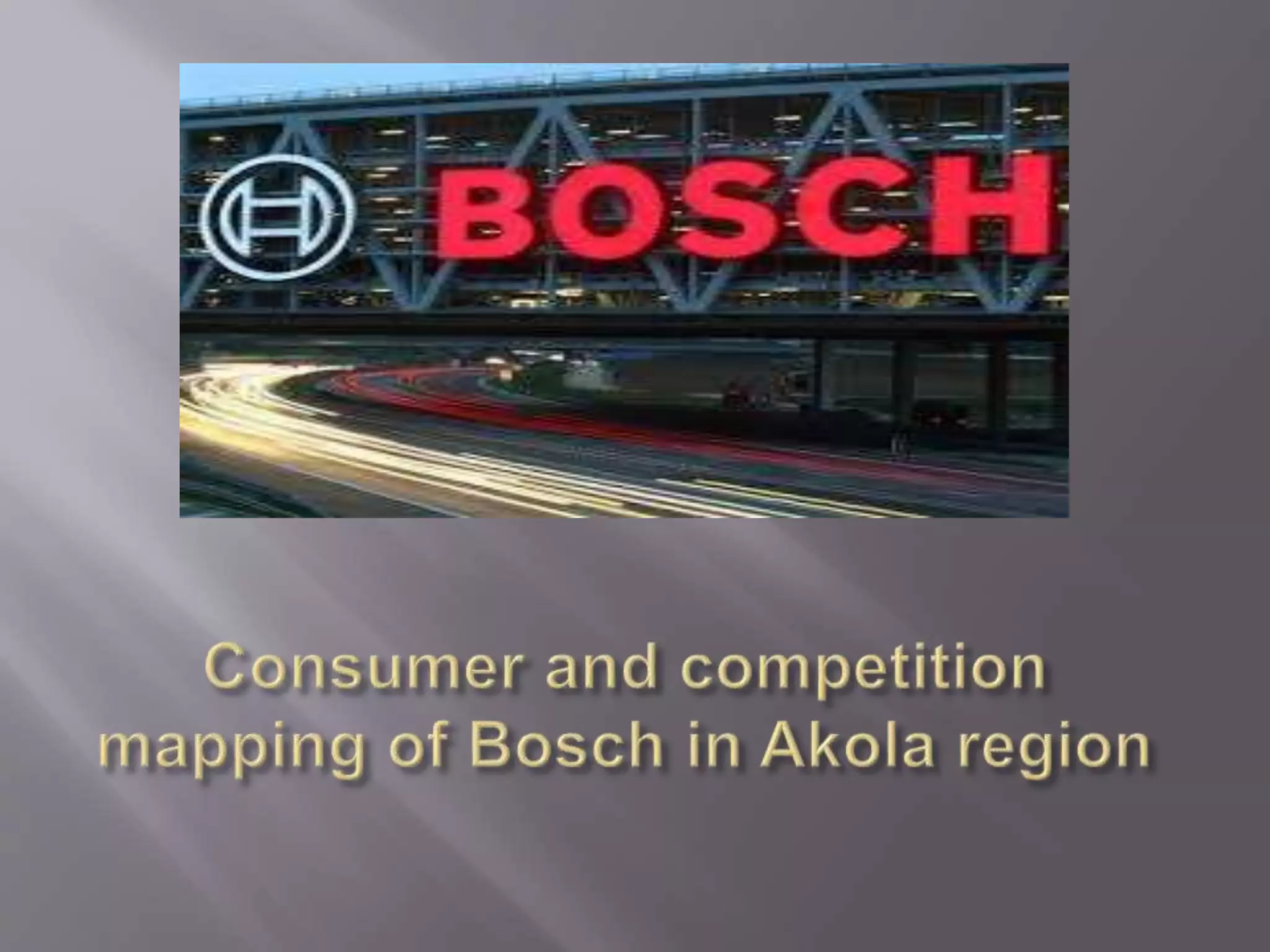 Bosch india ppt | PPTX