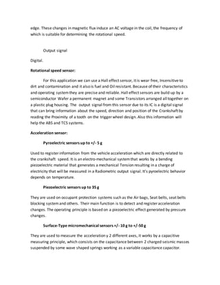 Bosch sensors | DOCX