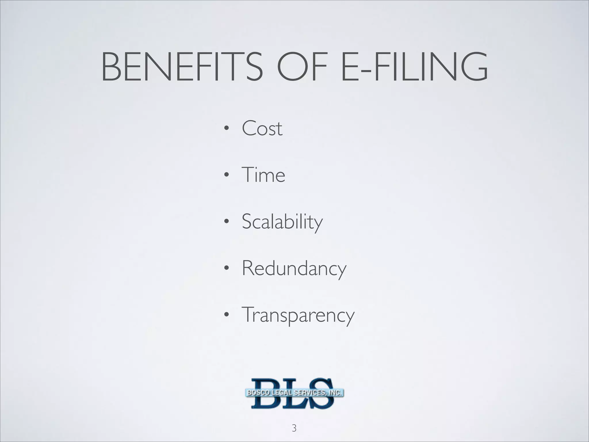 Benefits of E-Filing | PDF