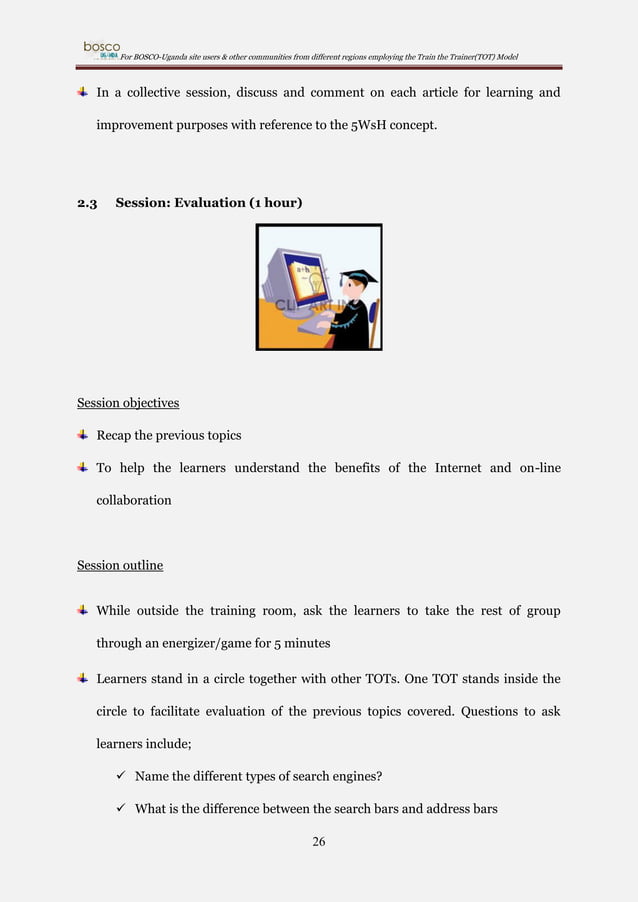 Bosco Uganda ICT Handbook: Curriculum Guide | PDF