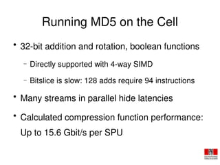 Cryptologic Applications of the PlayStation 3: Cell SPEED | PPT