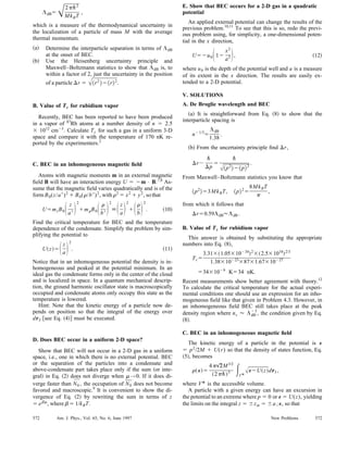 Bose einstein cond | PDF