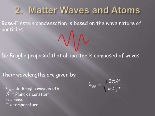 Bose einstein condensation | PPTX