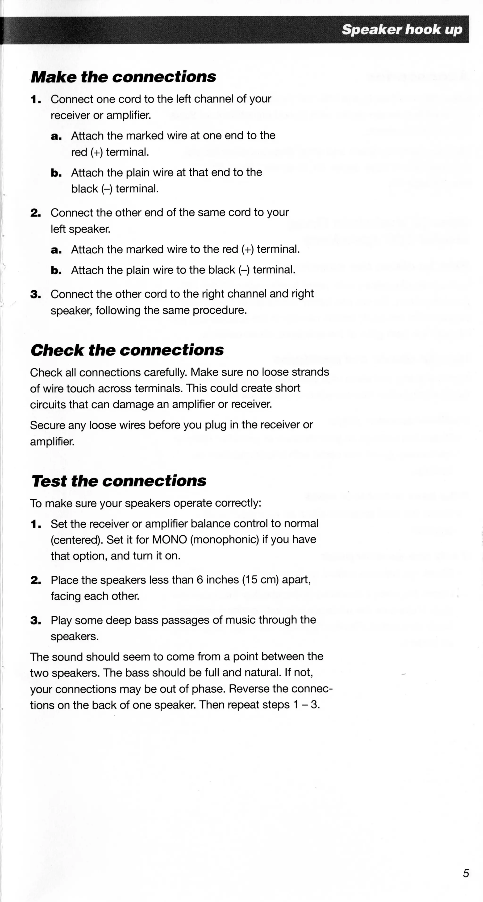 Bose Model 100 Speakers - Owner's Guide | PDF