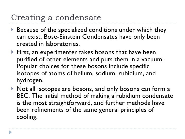 The 5th state of matter - Bose–einstein condensate