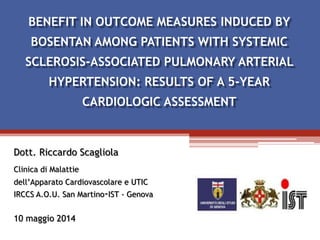 Bosentan in SSc-PAH 2014 | PPTX