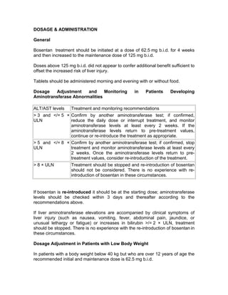 Bosentan Prescribing Information | PDF