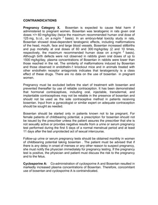 Bosentan Prescribing Information | PDF