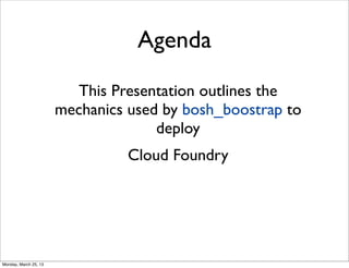 Deploy Cloud Foundry using bosh_bootstrap | PDF