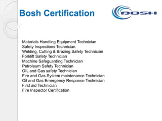 Bosh certification | PPTX