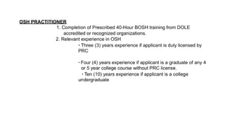 BASIC OCCUPATIONAL SAFETY AND HEALTH MODULE 3 GOVERNMENT POWERS | PPT