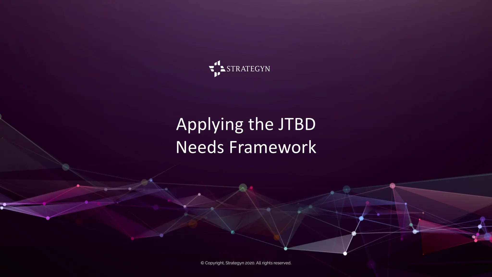 BoSON22 | Tony Ulwick | The ‘JTBD Needs’ Framework | PDF