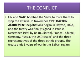 Bosnia civil war (1991-1995) final version | PPT | Death, Injury, or ...