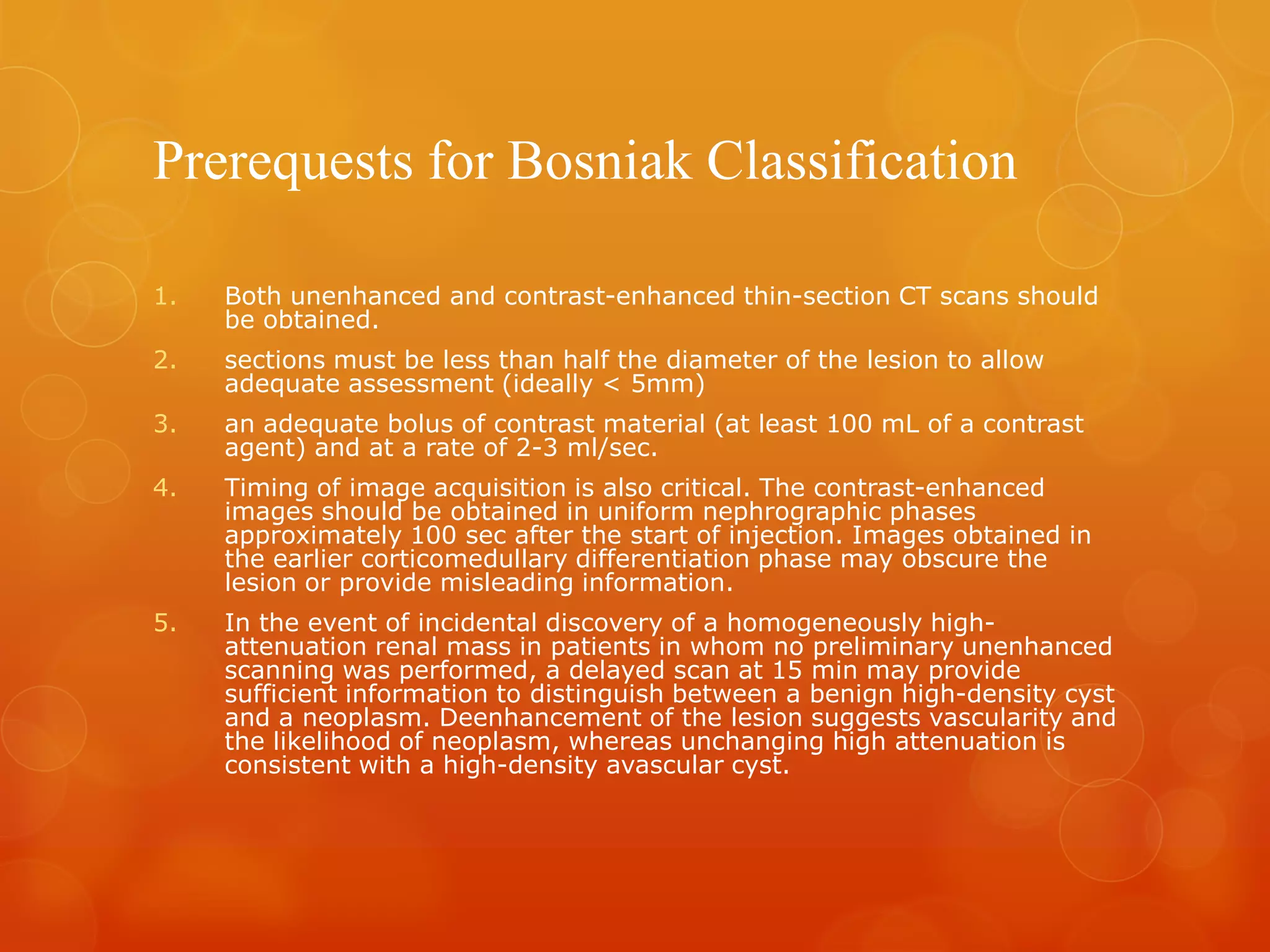 Bosniak Classification & Renal Cystic Disease | PPTX