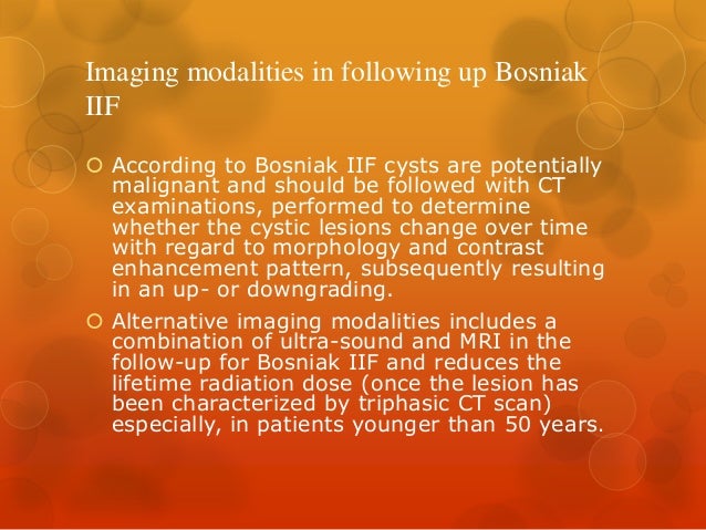Bosniak Classification & Renal Cystic Disease