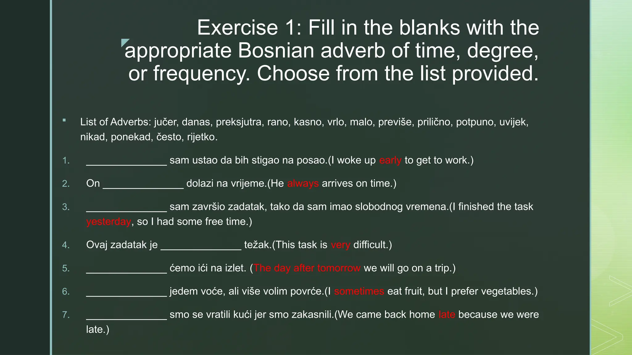 Bosnian Adverbs-Prilozi u bosanskom jeziku.pptx