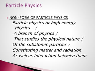 Boson: A Singnificant Sub-Atomic Particle pptx | PPT