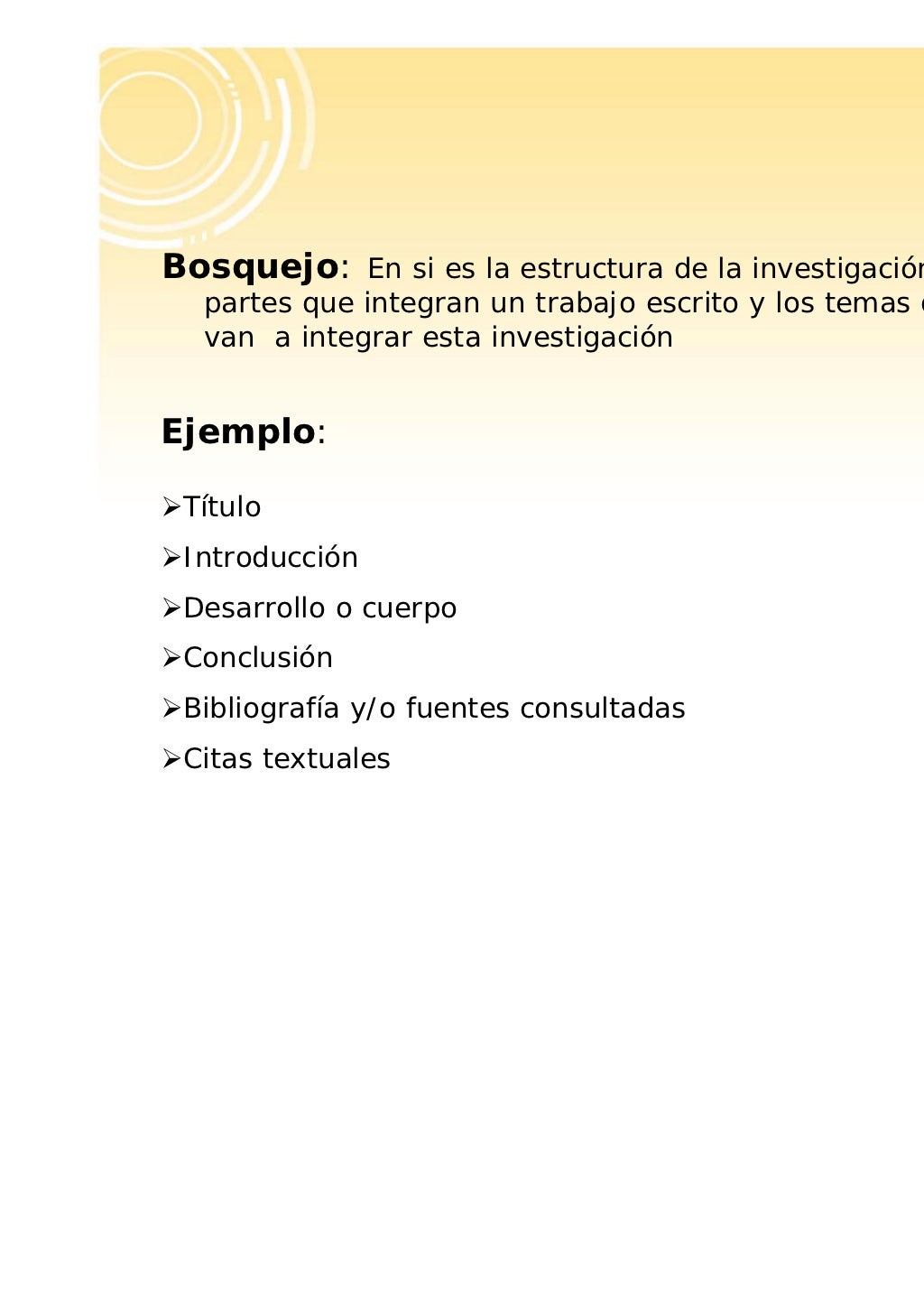 Bosquejo
