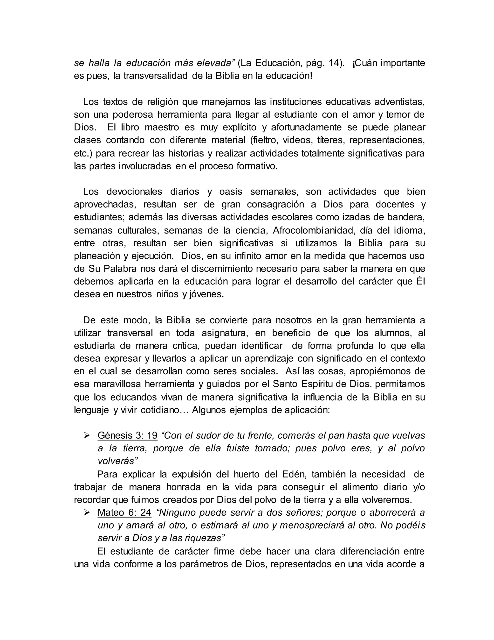 Bosquejo de modelo educativo | DOCX