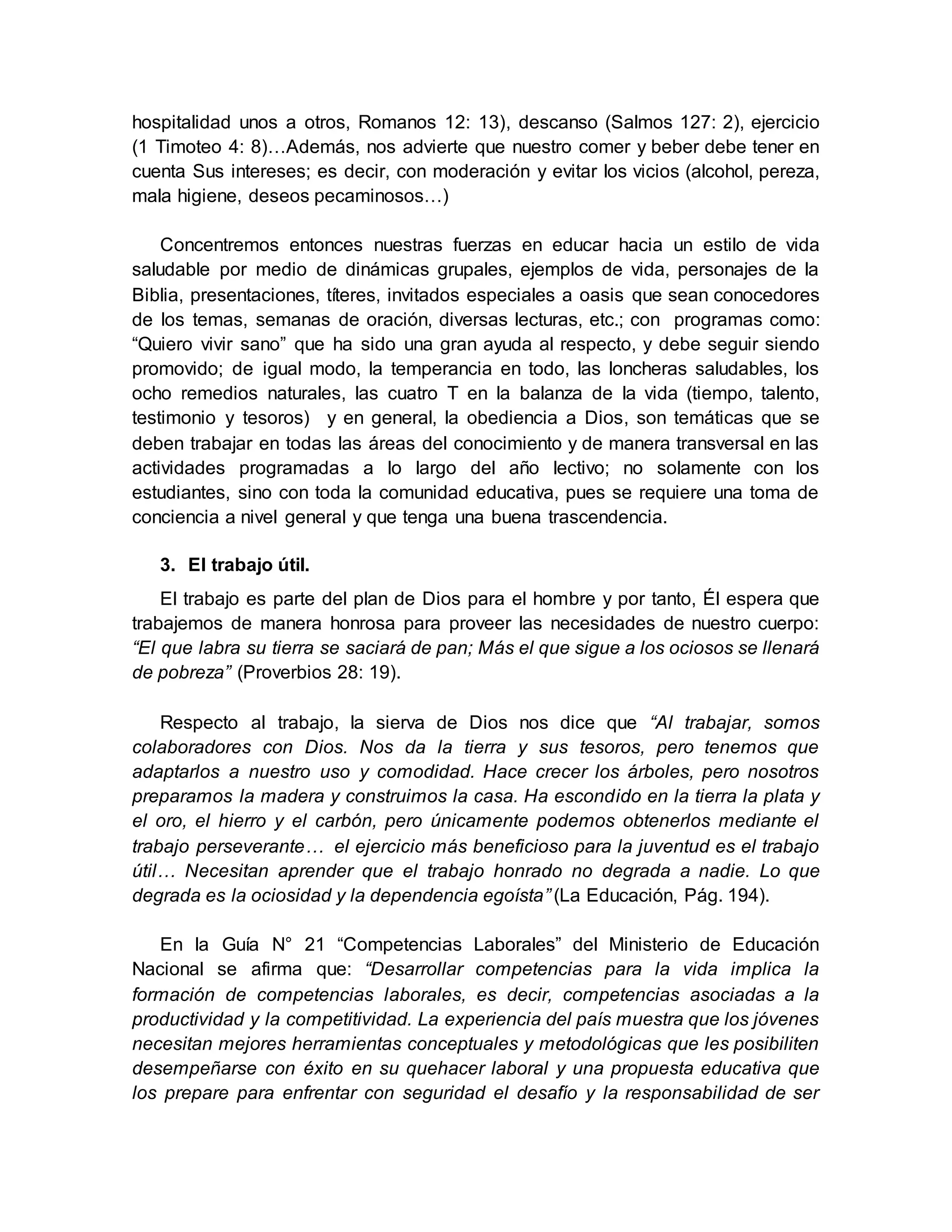 Bosquejo de modelo educativo | DOCX