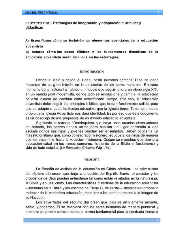 Bosquejo modelo educativo | PDF
