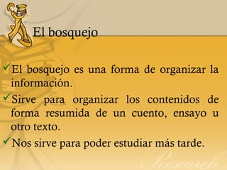 Bosquejo para ensayo | PPT
