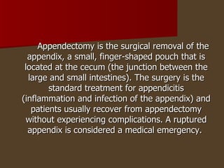 Appendectomy | PPT