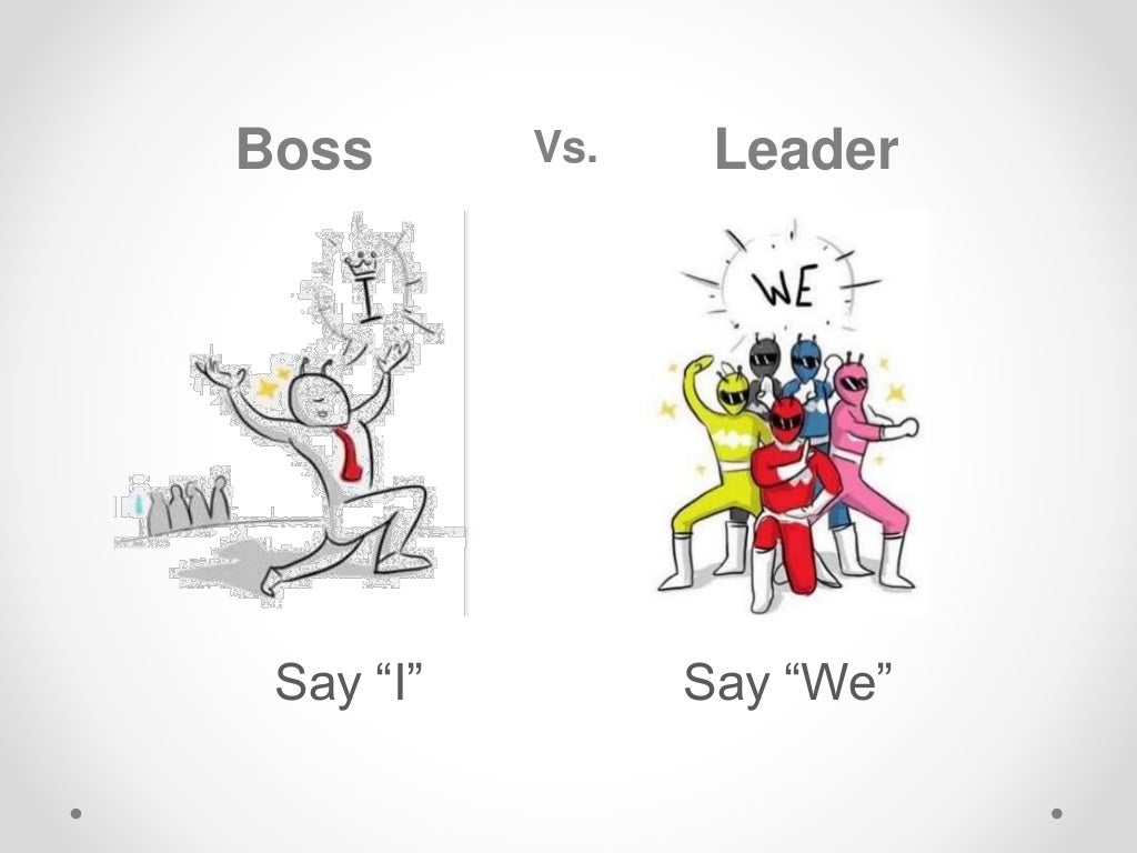 Boss vs leader