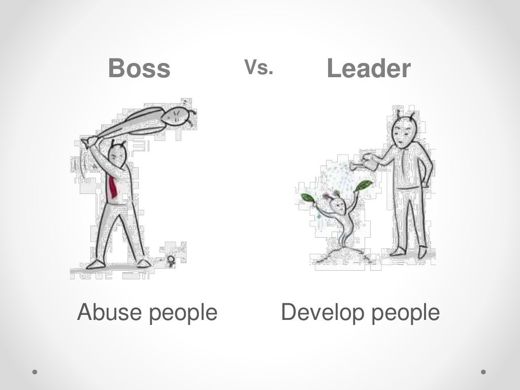 Boss vs leader