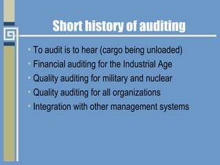 Quality Audits for the Boss | PPT