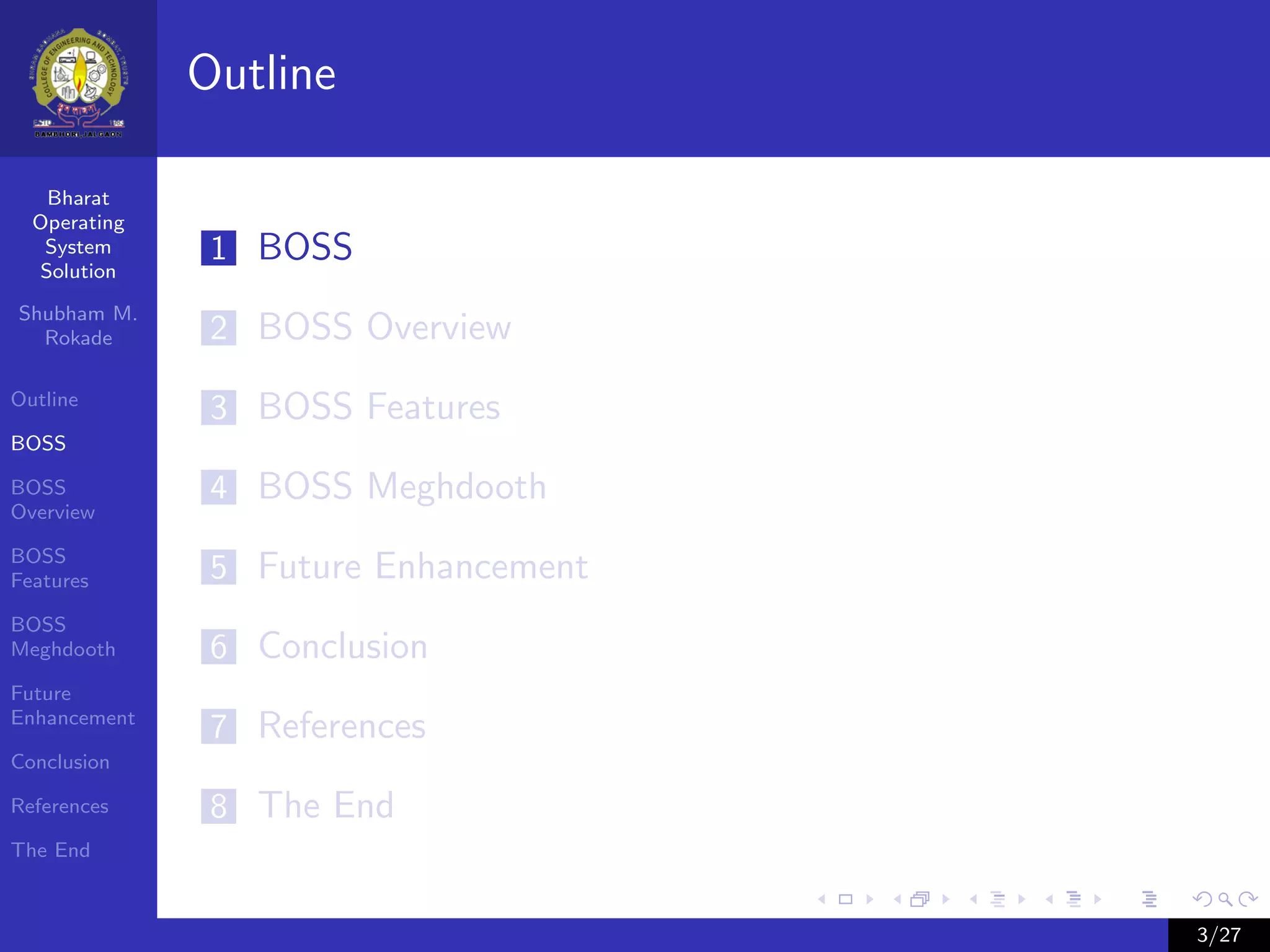 Boss-Bharat Operating System Solution Presentation | PDF