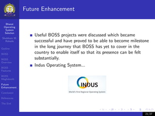 Boss-Bharat Operating System Solution Presentation | PDF