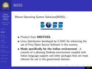Boss-Bharat Operating System Solution Presentation | PDF