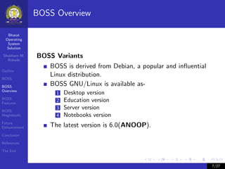 Boss-Bharat Operating System Solution Presentation | PDF