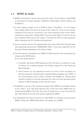 Boss-Bharat Operating System Solution Report | PDF