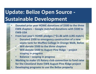 Belize Open Source - Sustainable Development and Engineers Without ...
